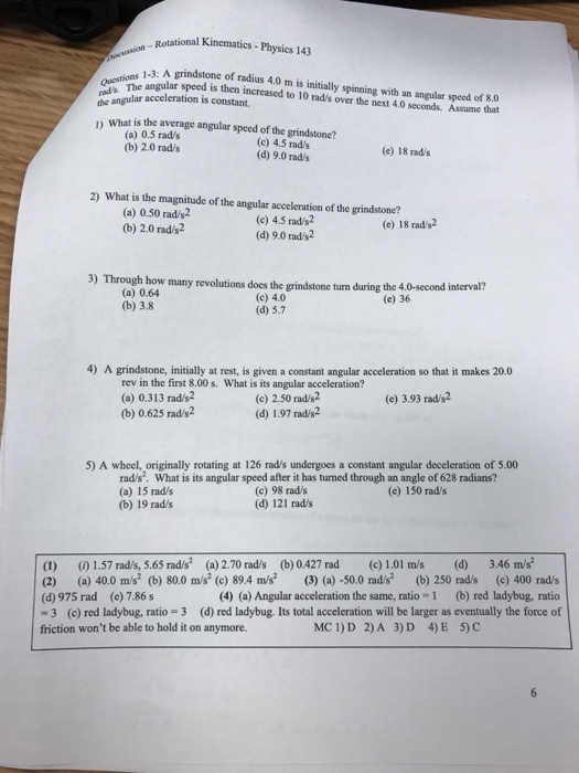 Solved: A Grindstone Radius 4.0 M Is Initially Spinning Wi... | Chegg.com