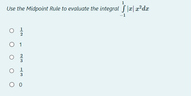 Solved Use the Midpoint Rule to evaluate the integral | Chegg.com