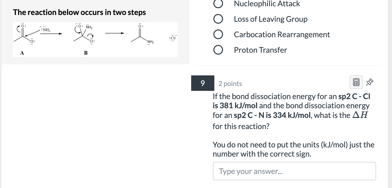 Solved The reaction below occurs in two steps : NH2 :NH i | Chegg.com