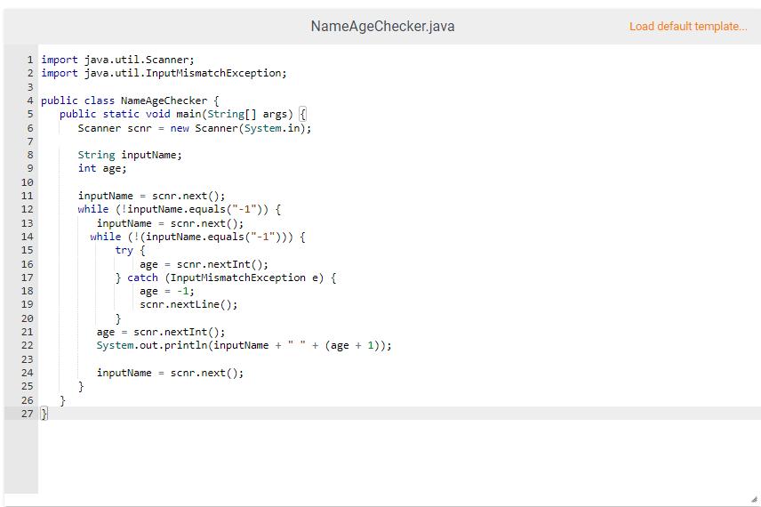 Solved The given program reads a list of single-word first | Chegg.com