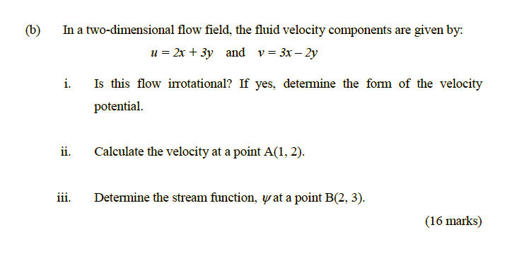 Solved Q1 A Convective Acceleration Cannot Be Found If The