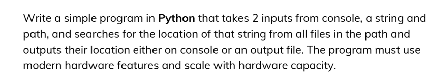 Solved Write A Simple Program In Python That Takes 2 Inputs