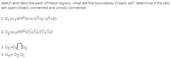 Solved sketch and describe each of these regions. what are | Chegg.com