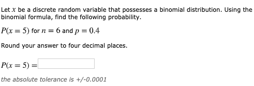 Solved Let x be a discrete random variable that possesses a | Chegg.com
