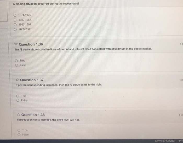 Solved A binding situation occurred during the recession of | Chegg.com