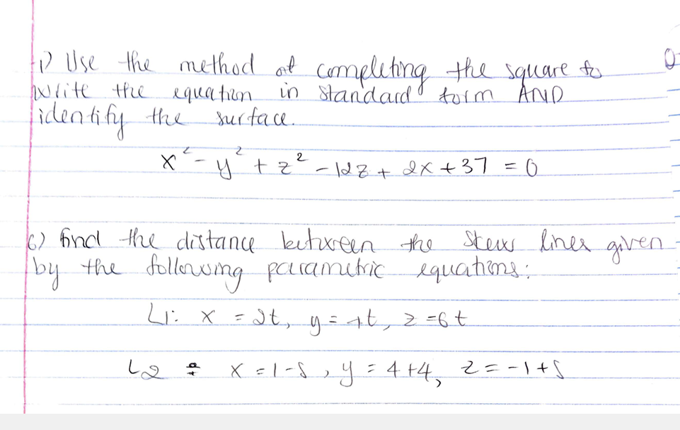 Solved 0 1 Use the method of completing the square to write | Chegg.com