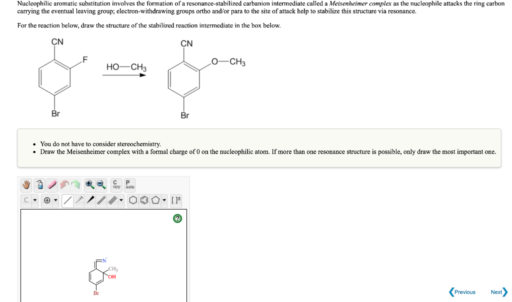 Solved Nucleophilic aromatic substitution involves the | Chegg.com
