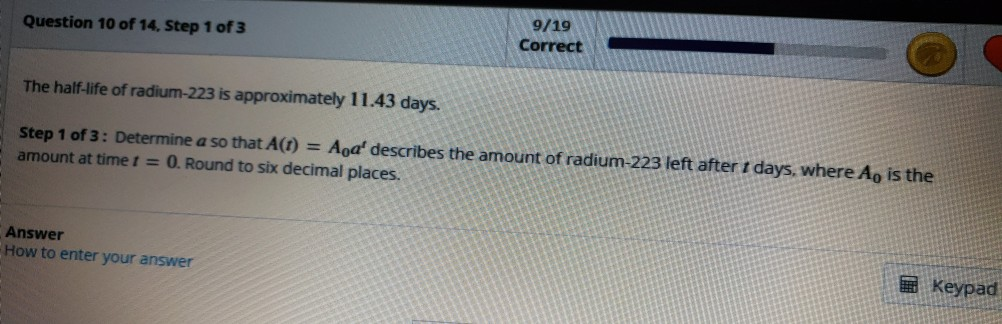 Solved The Half life Of Radium 223 Is Approximately 11 43 Chegg solved-the-half-life-of-radium-223-is-approximately-11-43-chegg