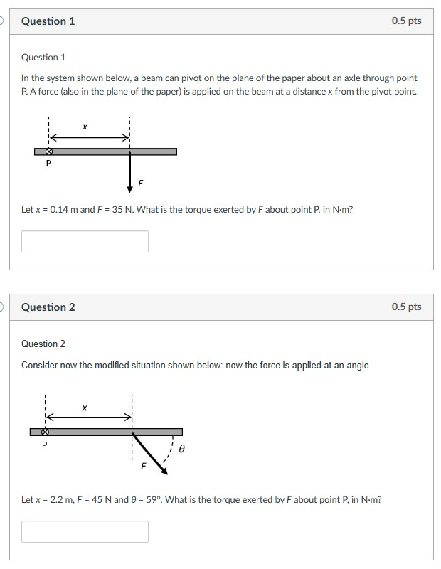 Solved In the system shown below, a beam can pivot on the | Chegg.com