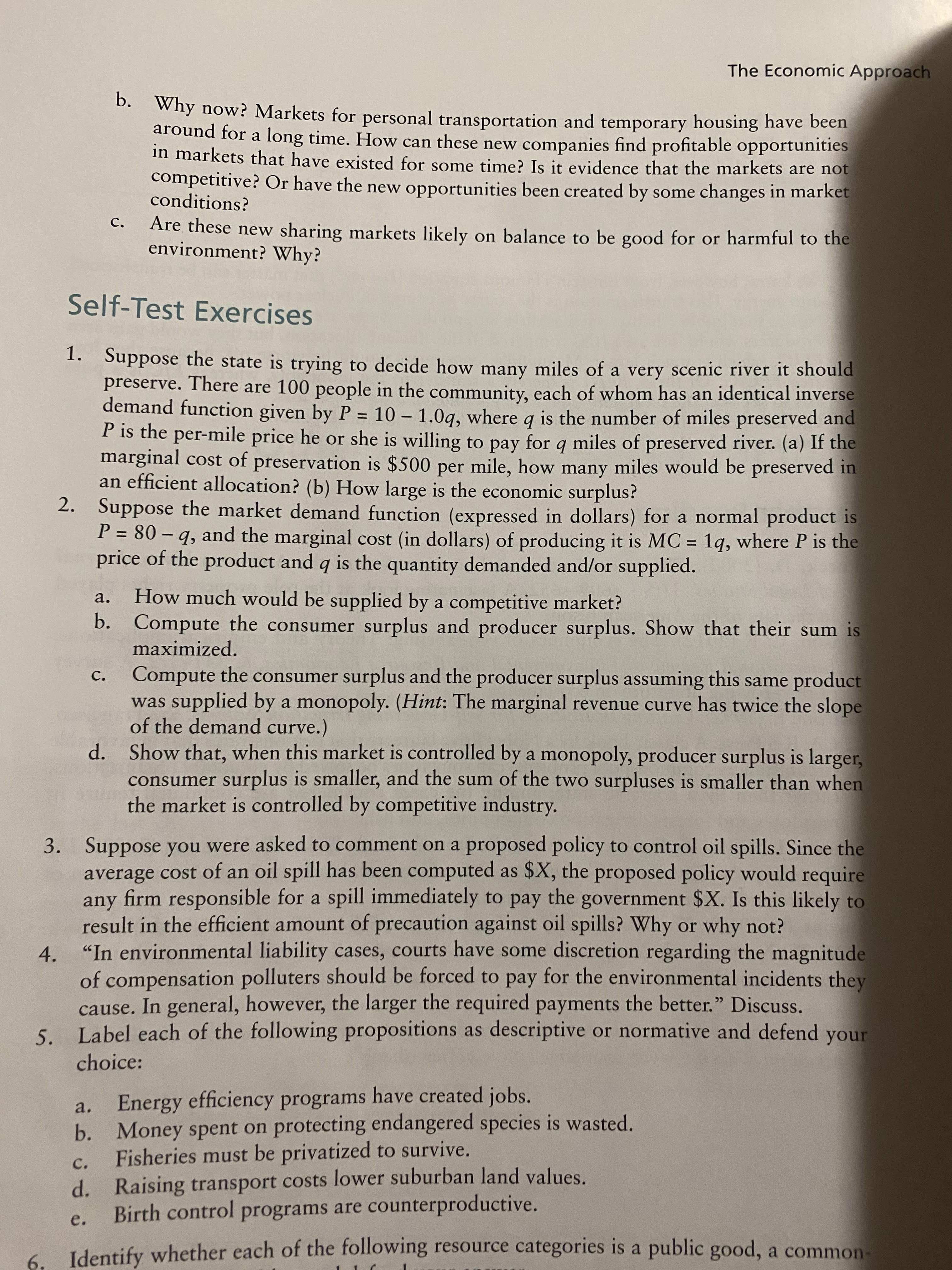 Solved b. Why now? Markets for personal transportation and | Chegg.com