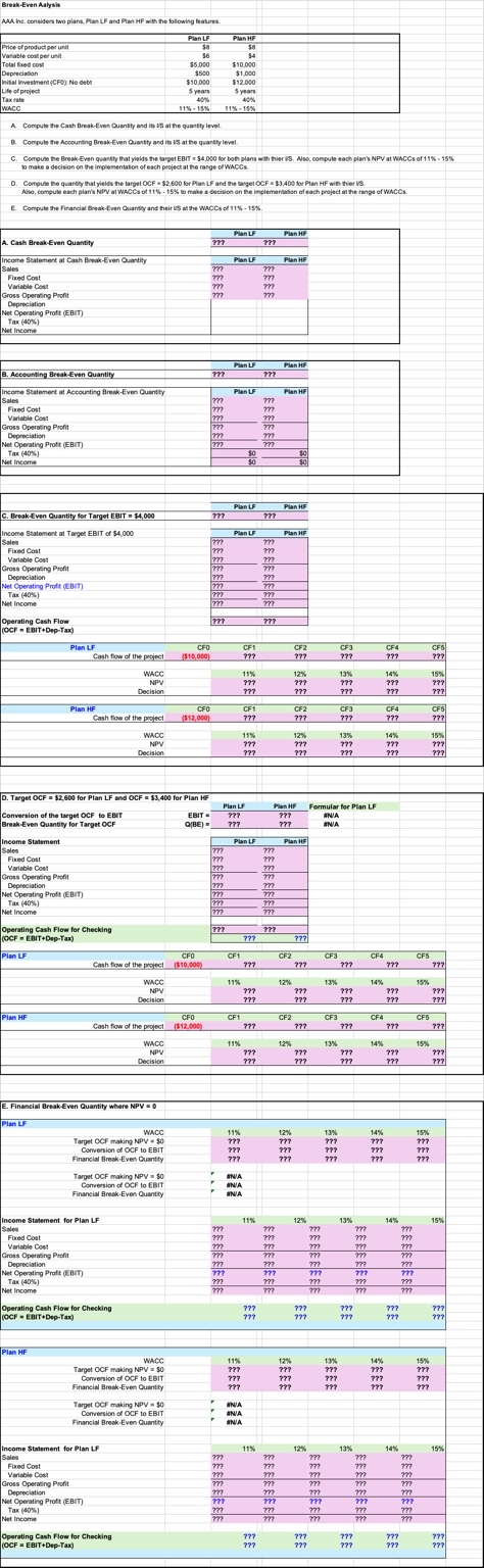 Solved I Need Help With The Pink Boxes Excel 