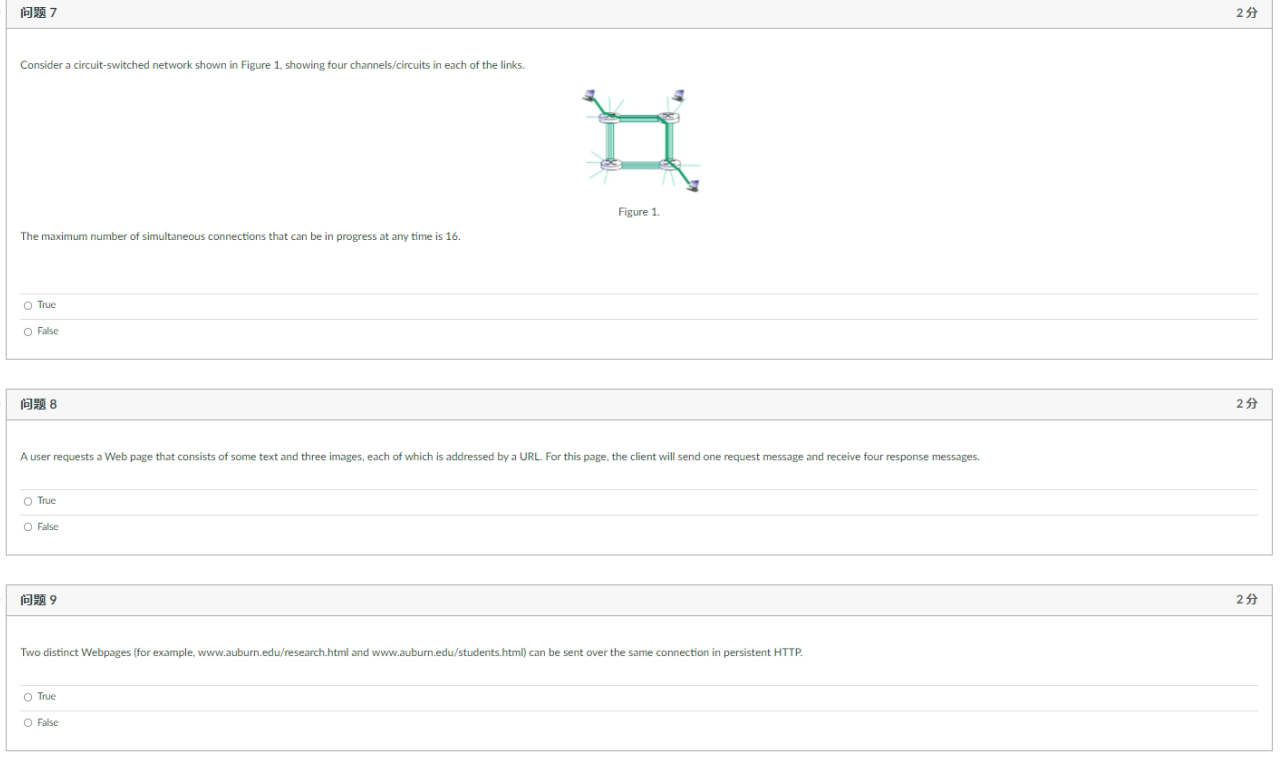 Solved 问题了 25 Consider a circuit-switched network shown in | Chegg.com
