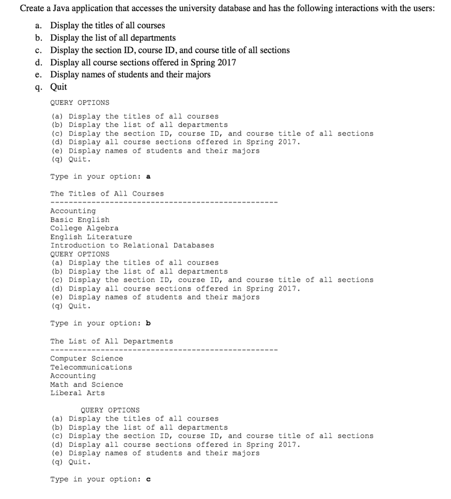 Schema Department (dept id, dept name, budget) Course | Chegg.com