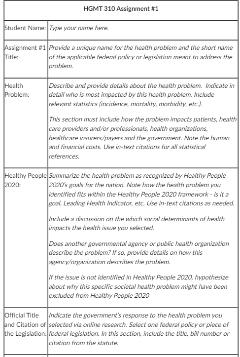 Solved Analyze specific health policies to design, manage, | Chegg.com