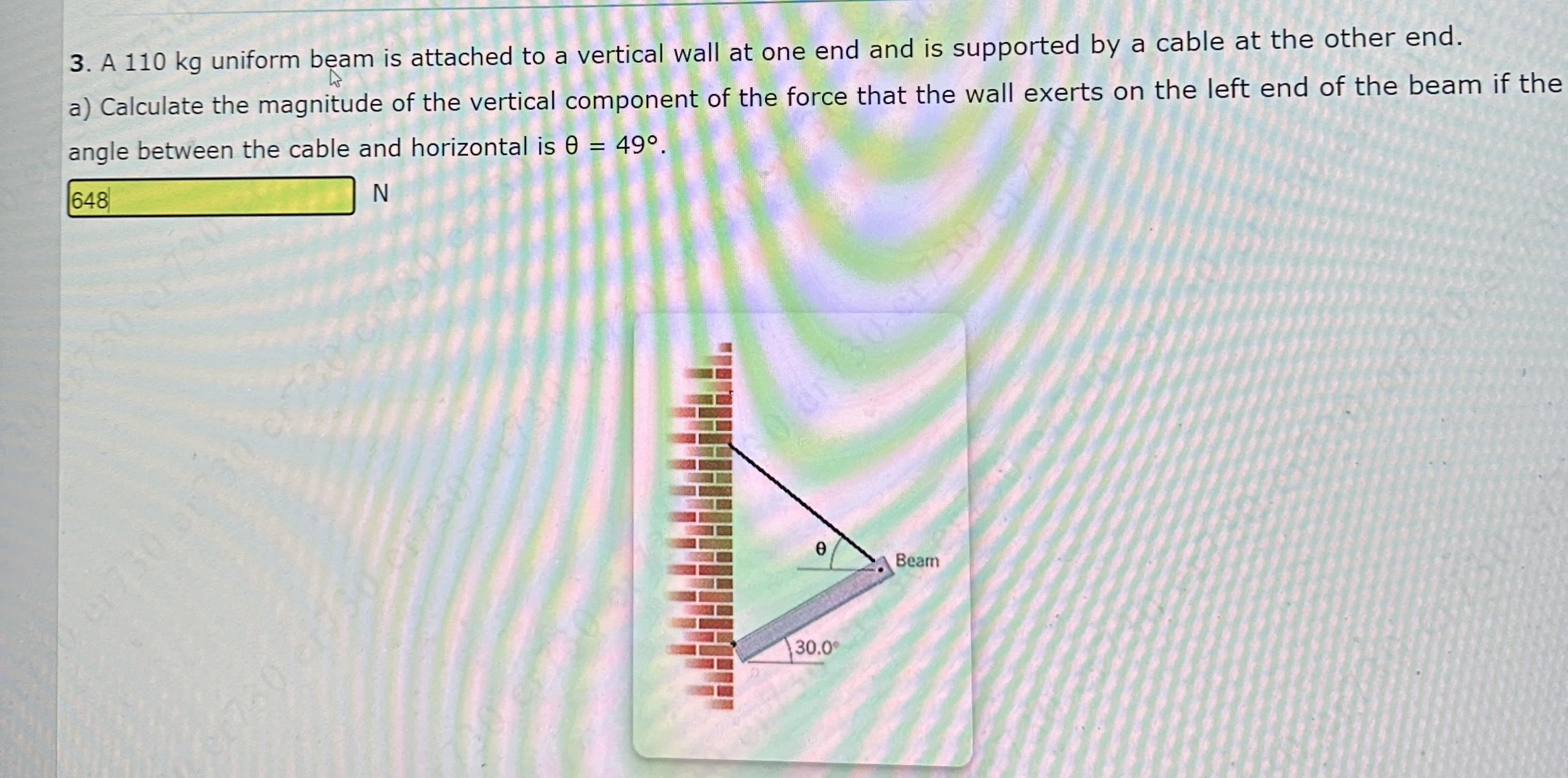 Solved 4. b) Calculate the magnitude of the horizontal | Chegg.com