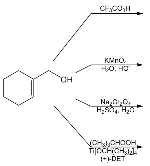 Solved CF3CO3H KMnO4 НО, но он Na Cr2O1 H2SO4, H20 | Chegg.com