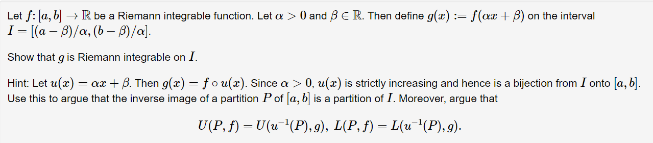 Solved - Let f: [a, b] → R be a Riemann integrable function. | Chegg.com