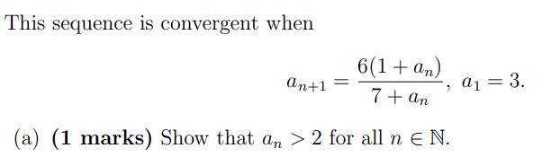 Solved This sequence is convergent | Chegg.com