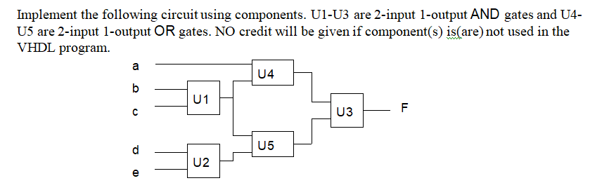 Solved Implement the following circuit using components. | Chegg.com