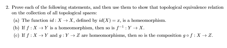 Solved 2 Prove Each Of The Following Statements And Then
