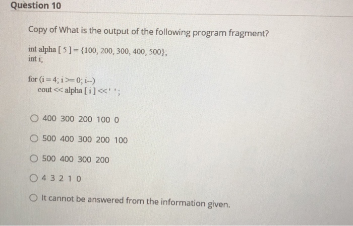Solved Question 1 Given the declaration int beta [20) the | Chegg.com