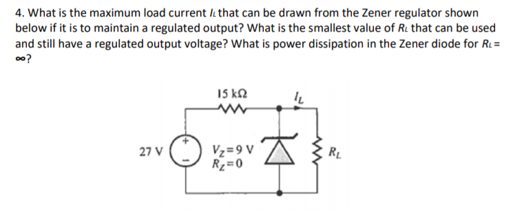 Solved 4. What is the maximum load current I that can be | Chegg.com