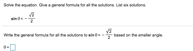Solved Solve the equation. Give a general formula for all | Chegg.com