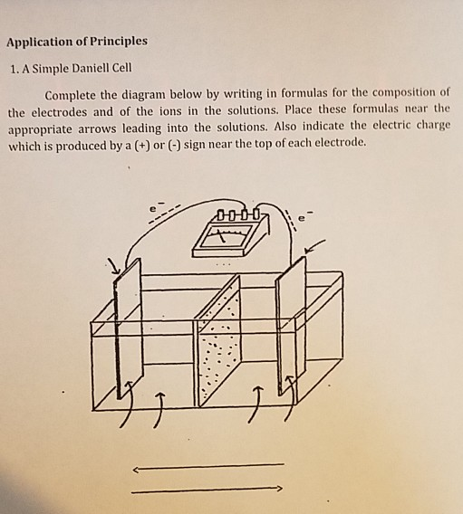 Solved Application of Principles 1. A Simple Daniell Cel | Chegg.com