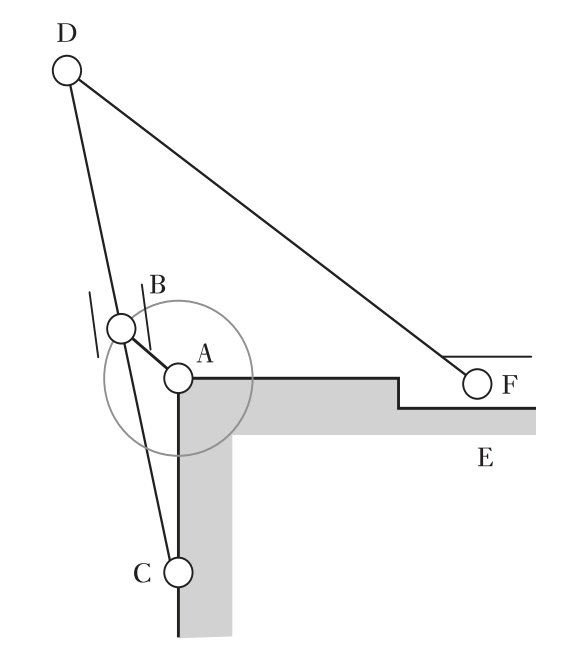 Solved For the mechanism, the arm AB rotates at a constant | Chegg.com