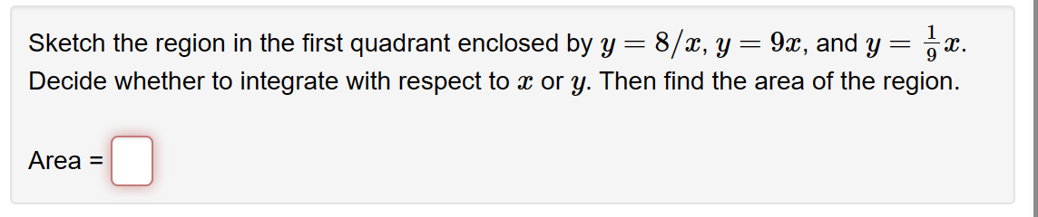 Solved Sketch the region in the first quadrant enclosed by | Chegg.com