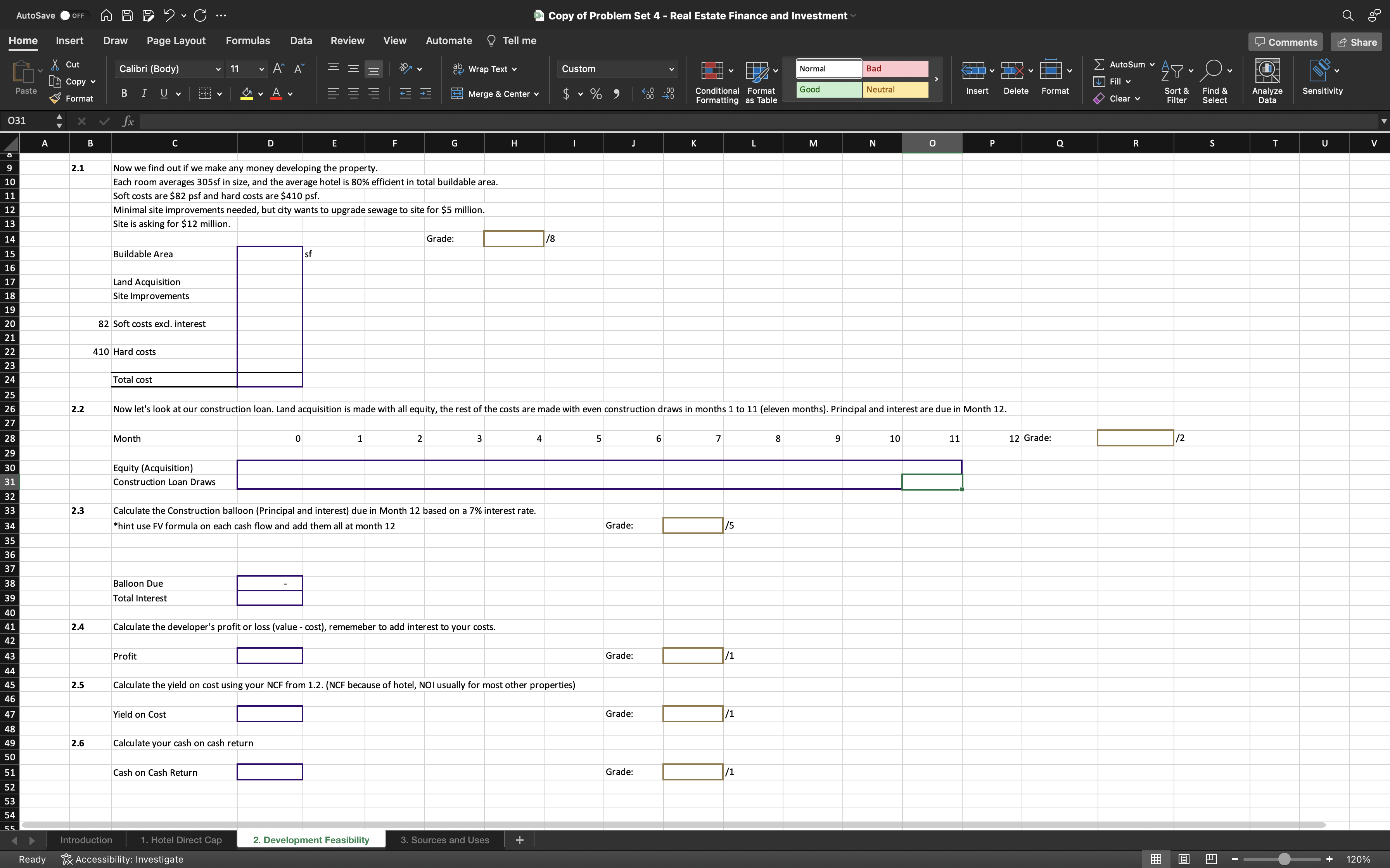 Home Insert Draw Page Layout Formulas Data Review | Chegg.com