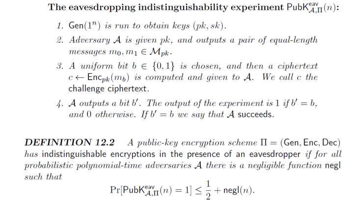 Definition 12.1 of a public-key encryption scheme | Chegg.com