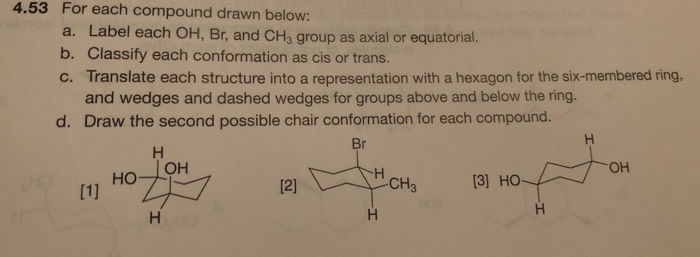 Solved 4.53 For each compound drawn below: a. Label each OH, | Chegg.com