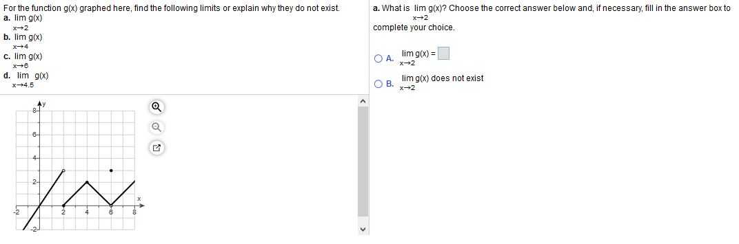 Solved For the function g(x) graphed here, find the | Chegg.com
