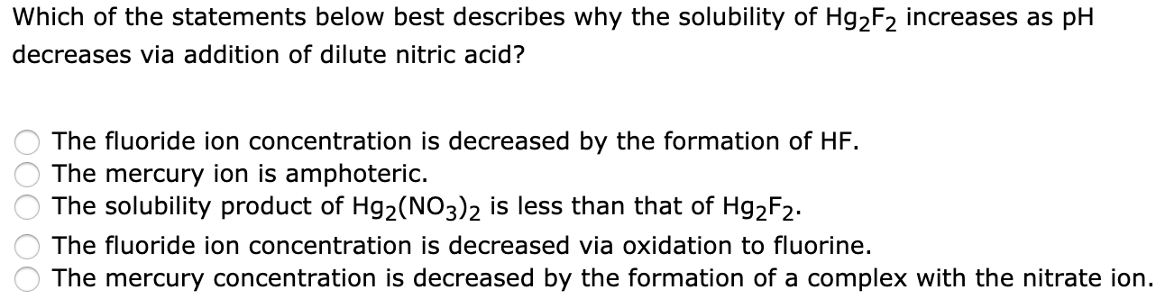 Solved Which of the statements below best describes why the | Chegg.com