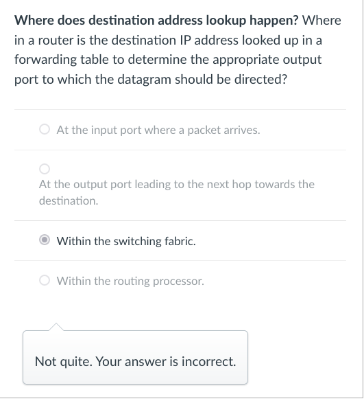 Solved Where does destination address lookup happen? Wherein | Chegg.com
