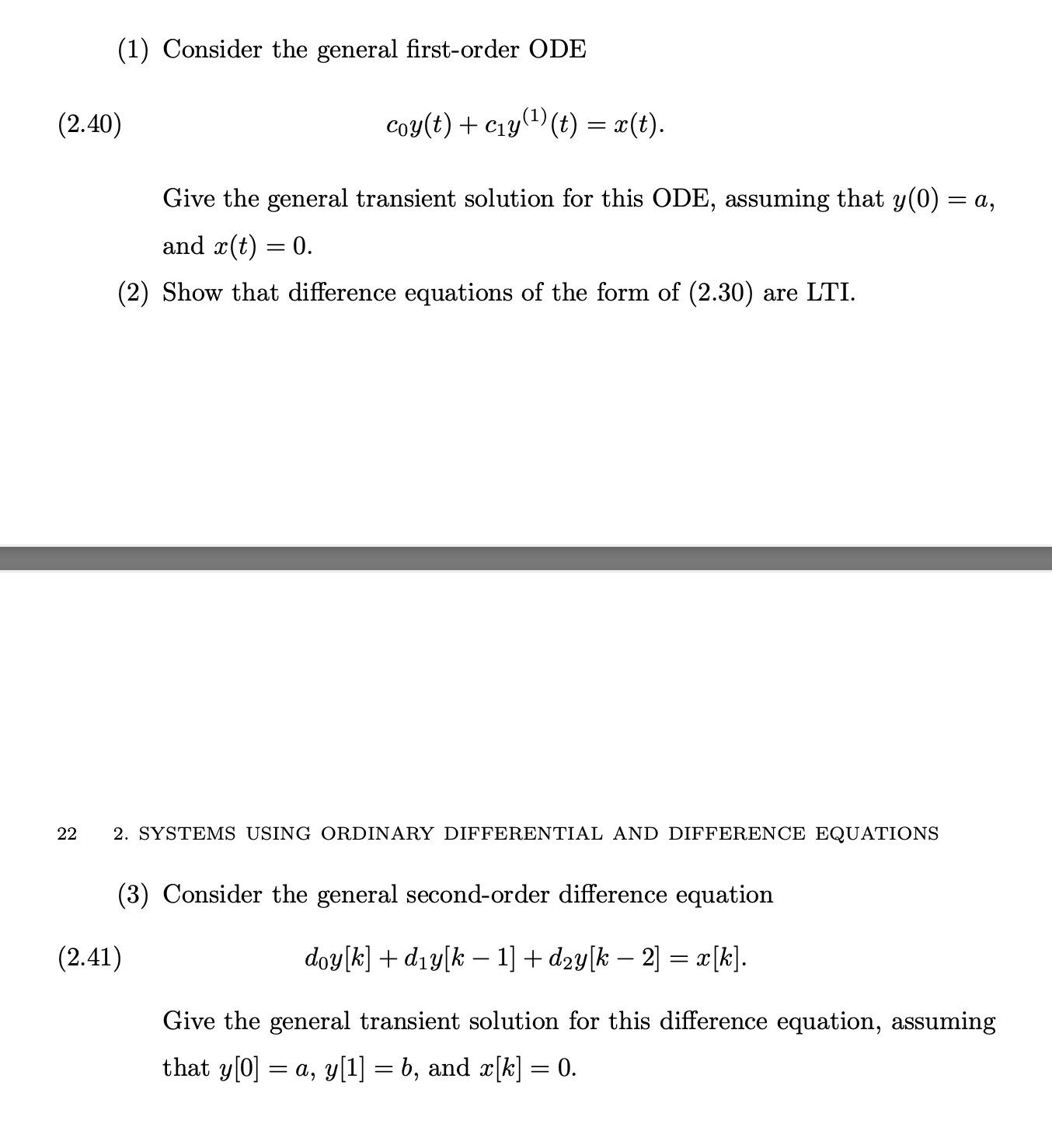 Solved (1) Consider the general first-order ODE | Chegg.com