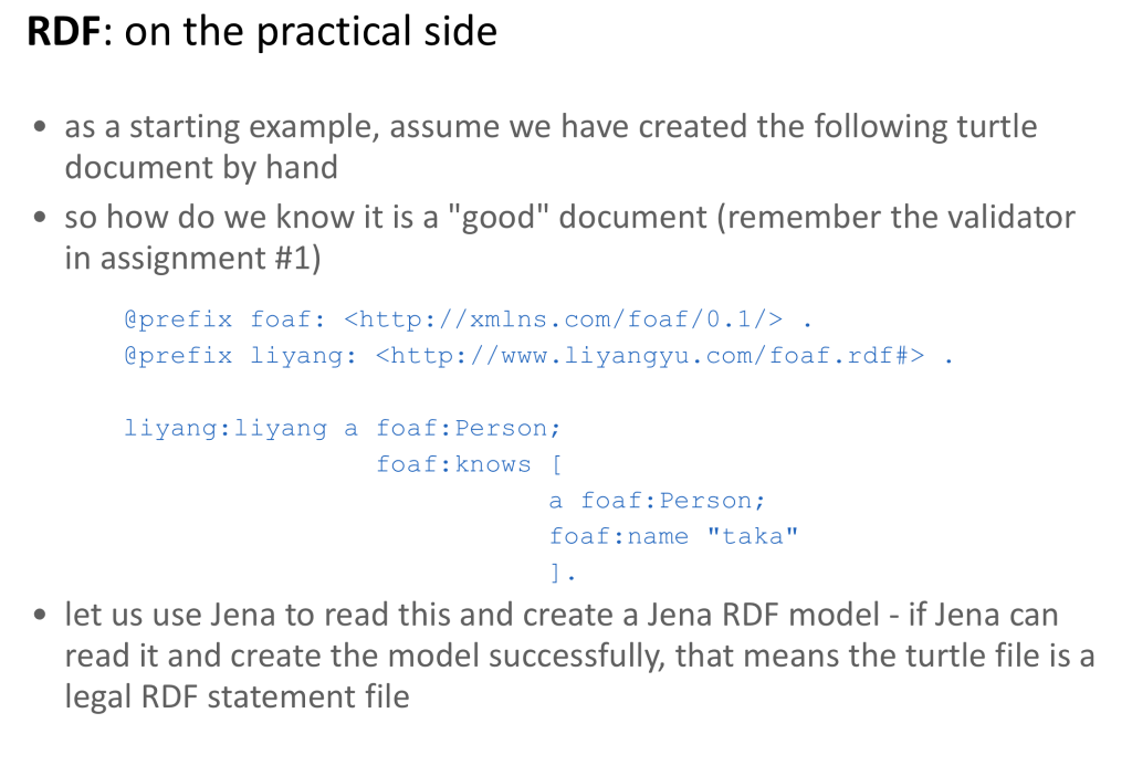 RDF: on the practical side here is the code you need | Chegg.com