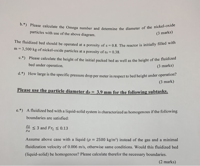 how to find omega and read off Archimedes number from | Chegg.com