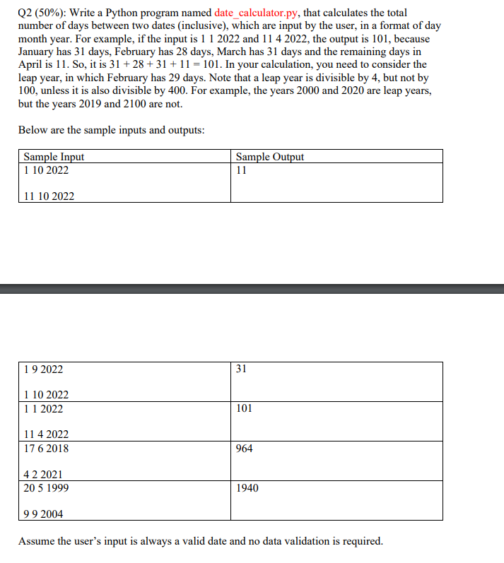 Solved Q2 (50\%): Write a Python program named | Chegg.com