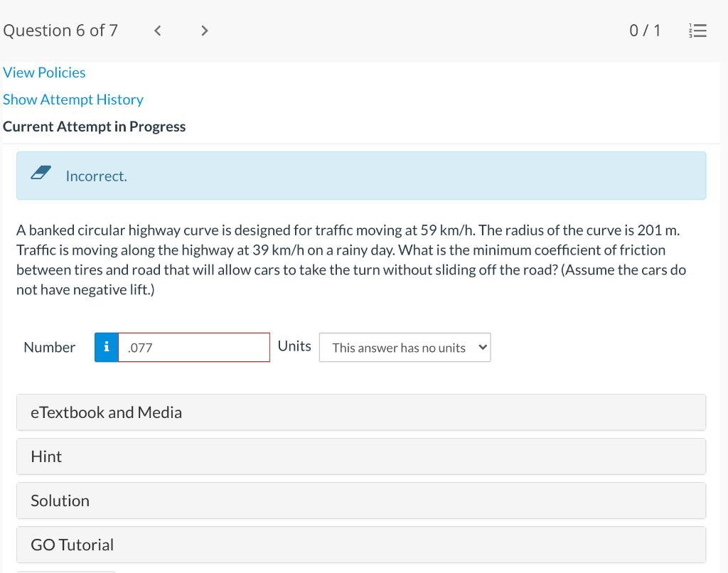 Solved A banked circular highway curve is designed for | Chegg.com