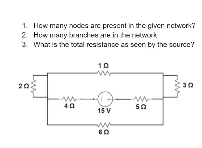 Solved How many nodes are present in the given network?How | Chegg.com