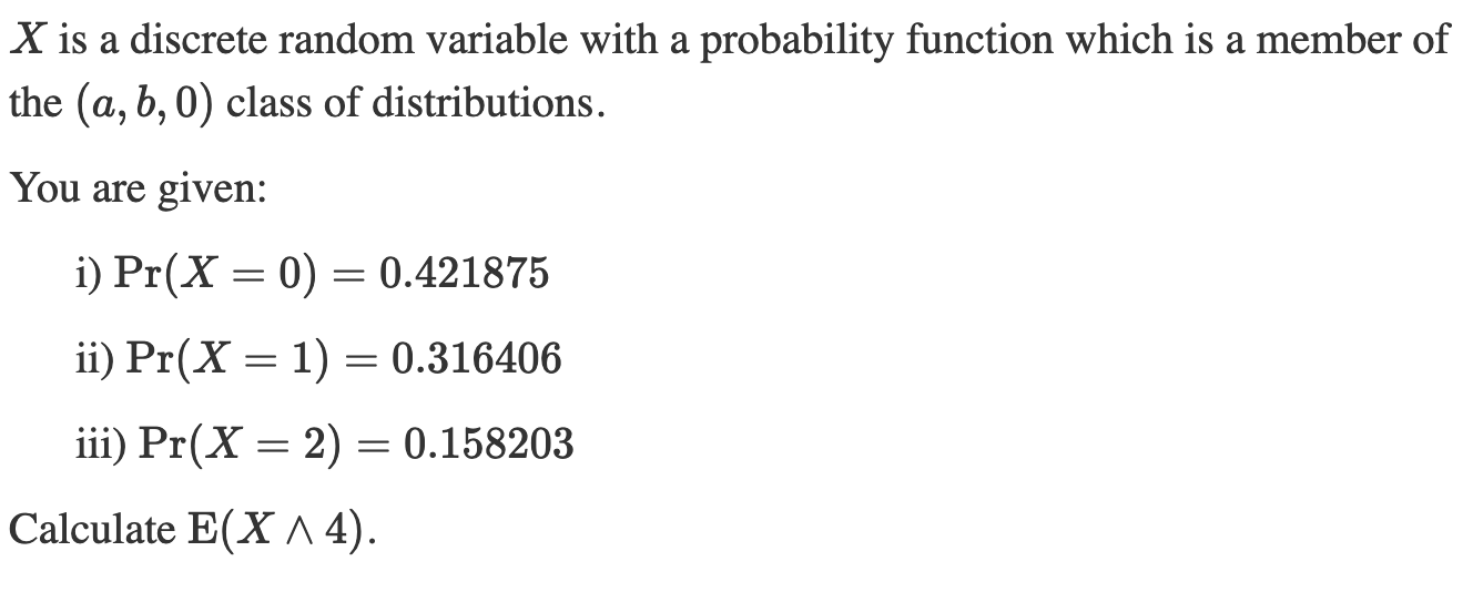 Solved X is a discrete random variable with a probability | Chegg.com