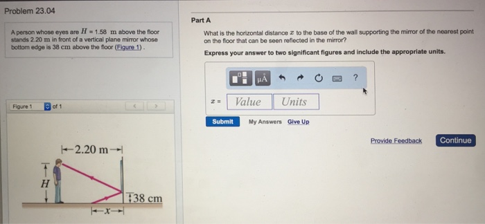 Solved Problem 23.04 Part A A person whose eyes are H -1.58 | Chegg.com