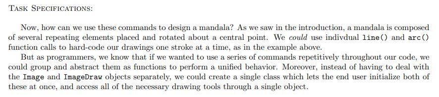 Solved PYTHON PROGRAMMING: DIGITAL MANDALA A mandala is a | Chegg.com