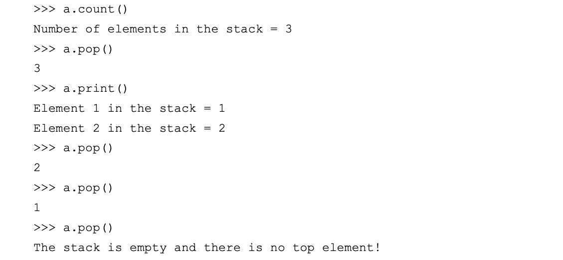 Solved Exercise 3: Stack AIM: A stack behaves like a | Chegg.com