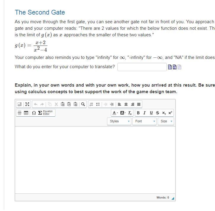 Solved The Second Gate As you move through the first gate, | Chegg.com