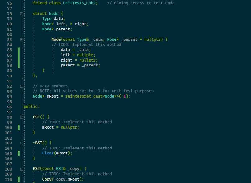Solved child->parent = _node → parent; if (_node == _node → | Chegg.com