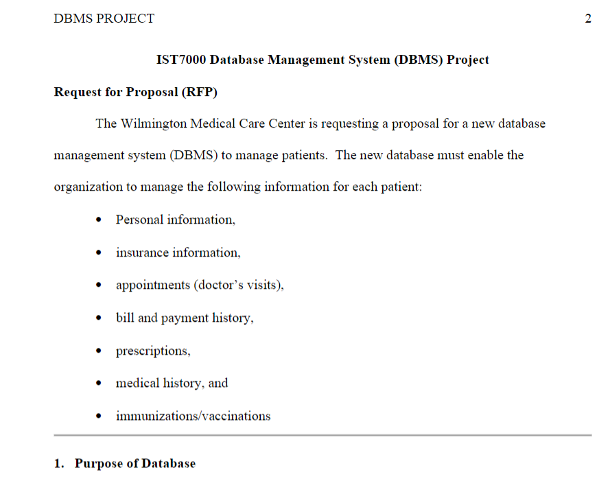 Solved Please describe what is the purpose of the database. | Chegg.com