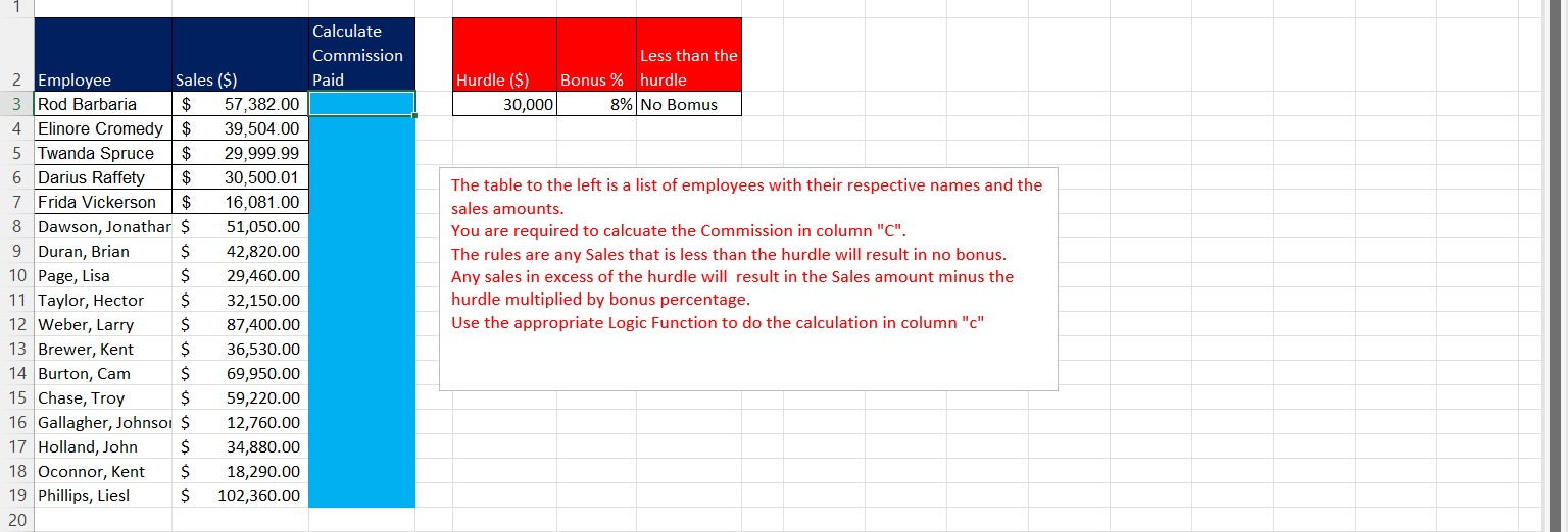 Solved The table to the left is a list of employees with | Chegg.com